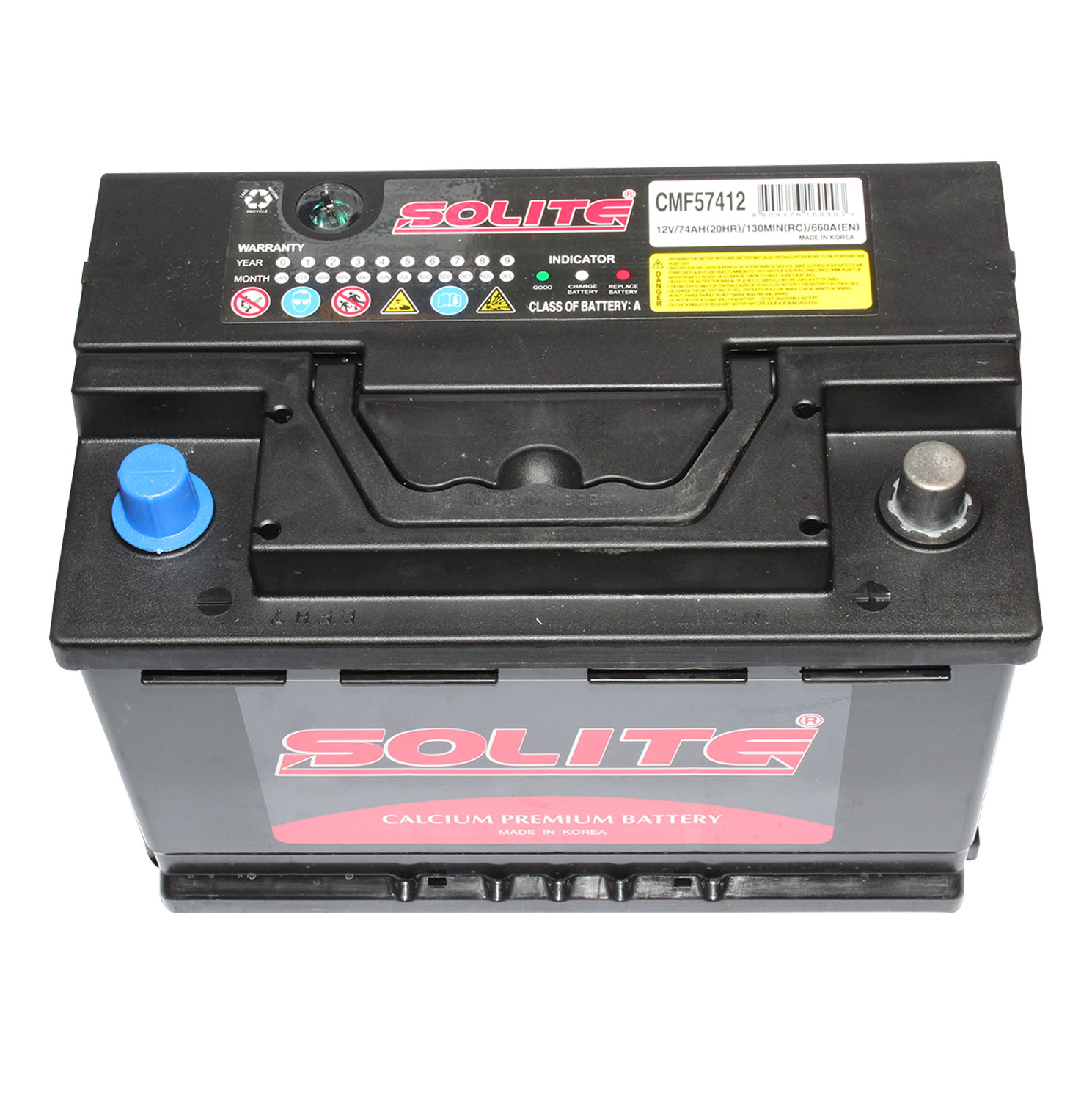 Bateria Solite 57412 74Ah 660CCA - + | Boliche del Repuesto